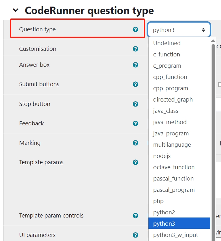 CodeRunner question type - Knowledge Base